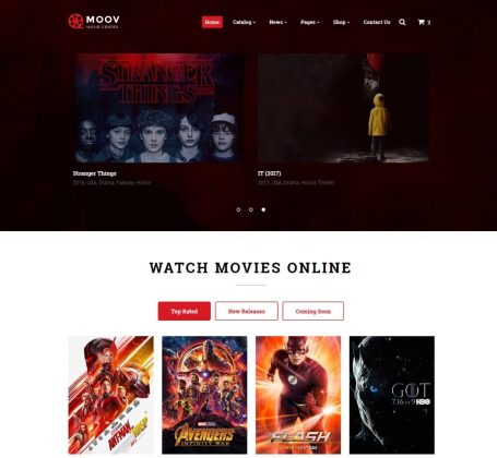 10 Best Movie Bootstrap Templates in 2025 - Prospected