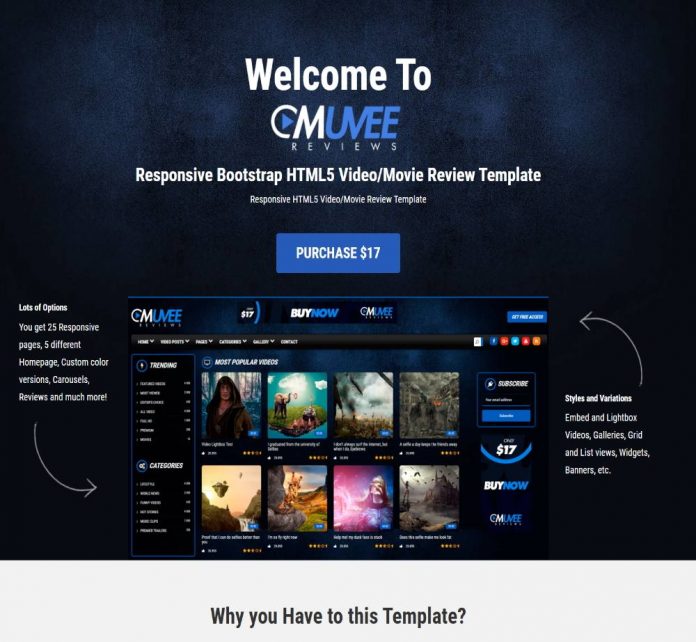 10 Best Movie Bootstrap Templates in 2023 - Prospected